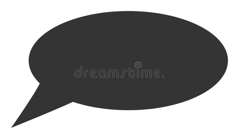 Message Cloud Raster Icon Flat Illustration Stock Illustration ...