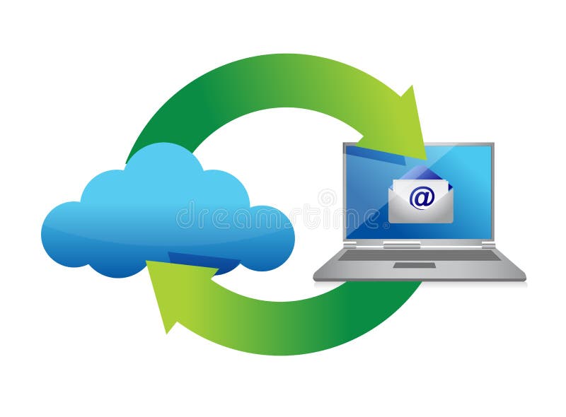 Cloud Storage Data File Types Document Icons Stock Photo - Illustration ...