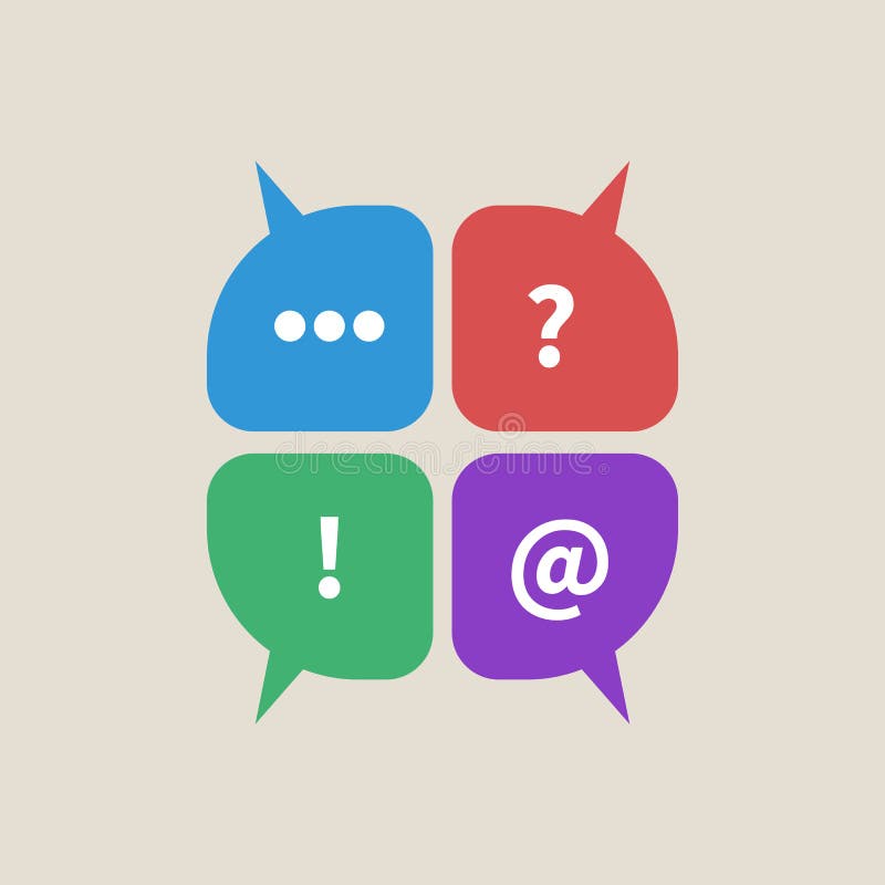Message Comment Logo, Dialog Icon Stock Vector - Illustration of media ...