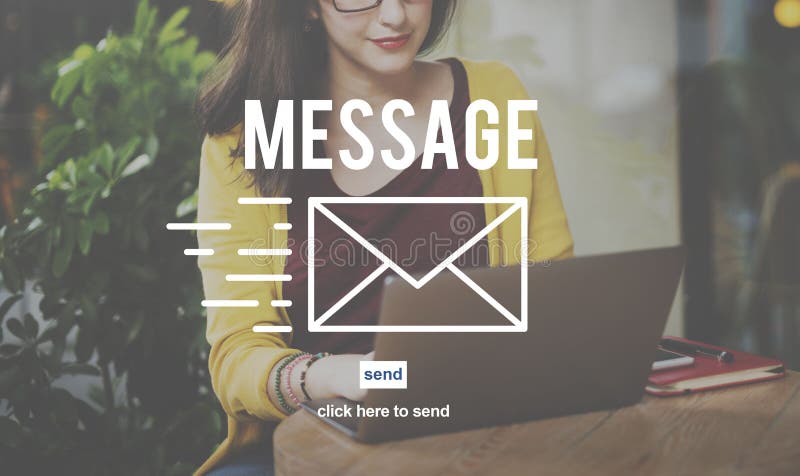 Message Communication Report Information Connection Concept Stock Image ...