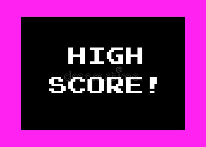 High Score Video Game Stock Illustrations – 71 High Score Video Game ...