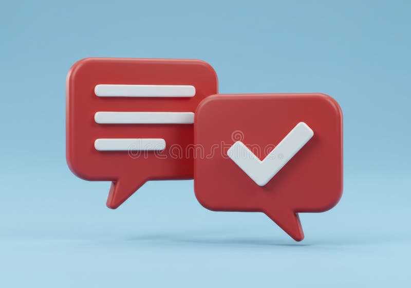 Message Confirmed with Checkmark Communication Design Stock ...