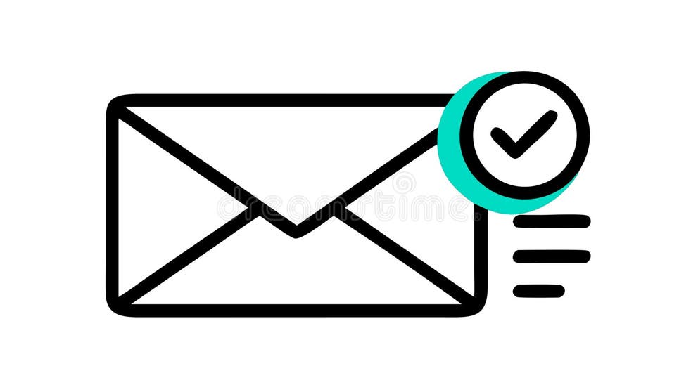 Message Delivered & Read, Email Confirmation Vector Icon, Vector Design ...