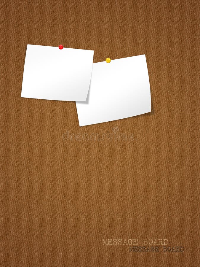 Message Display Board stock illustration. Illustration of hardboard ...
