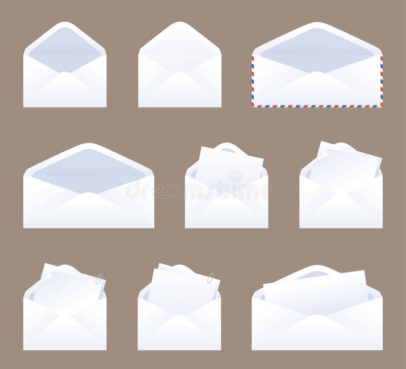 Message in an Envelope stock vector. Illustration of blank - 47012584