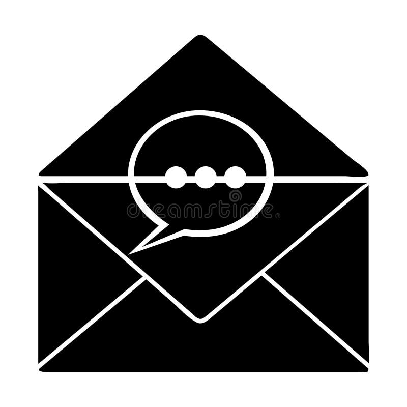 Message Envelope Icon Image Stock Vector - Illustration of ...