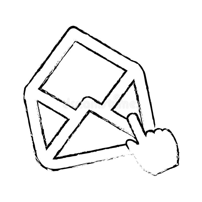 Message Envelope Mail Icon Image Stock Illustration - Illustration of ...