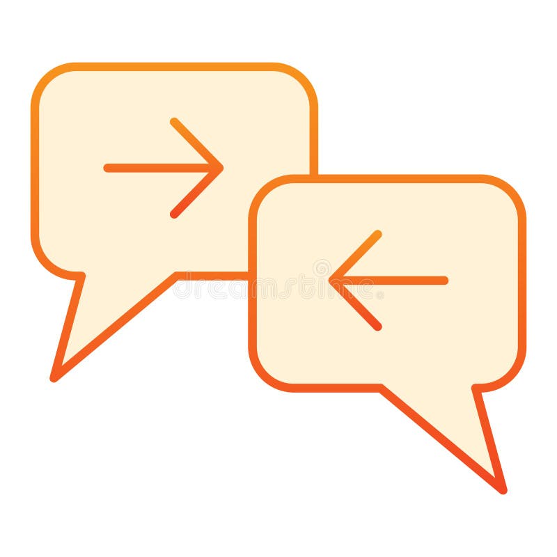Message Exchange Solid Icon. Dialog Vector Illustration Isolated on ...