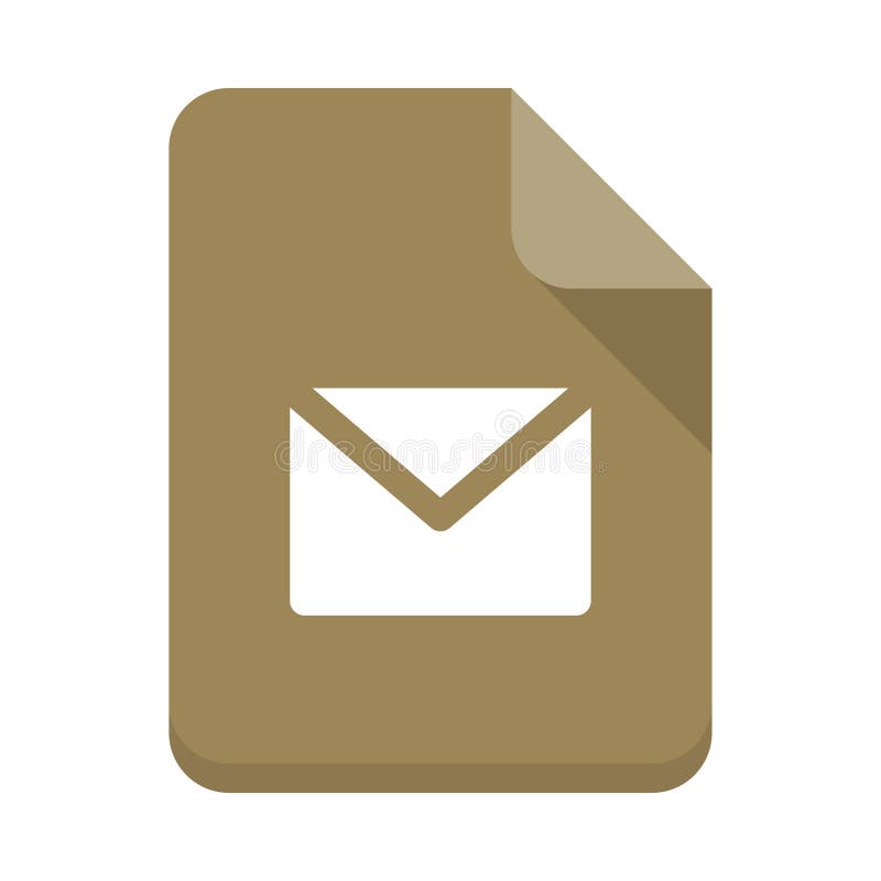 Message File flat icon stock illustration. Illustration of line - 104422377