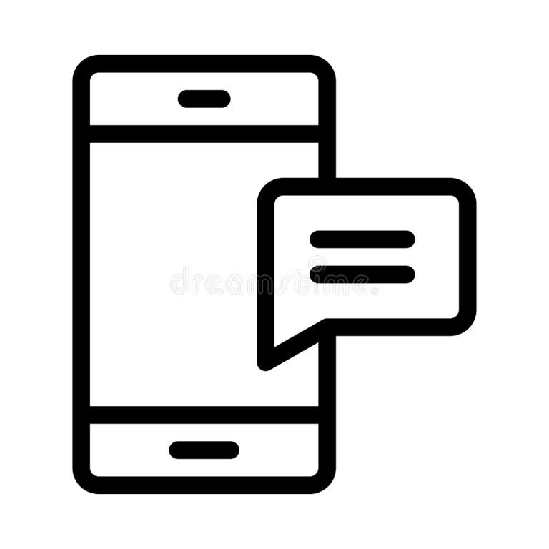 Message Flags Thin Line Vector Icon Stock Vector - Illustration of ...