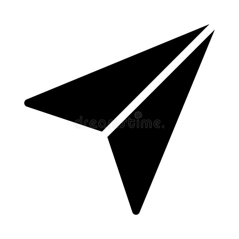 Message Flags Thin Line Vector Icon Stock Vector - Illustration of send ...