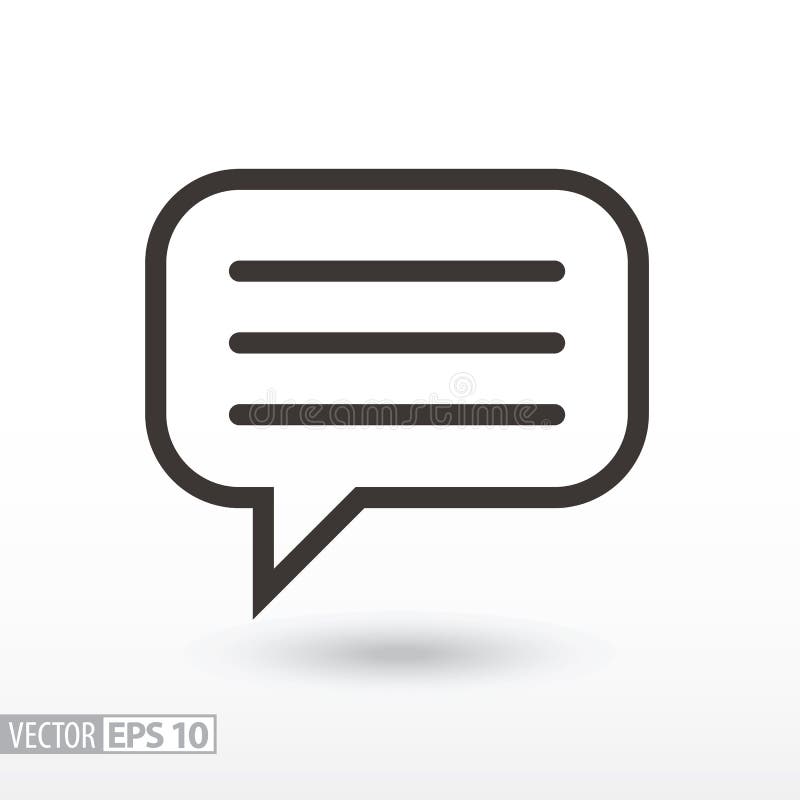 Message Flat Illustration.Concept of Landing Page.Vector Design ...