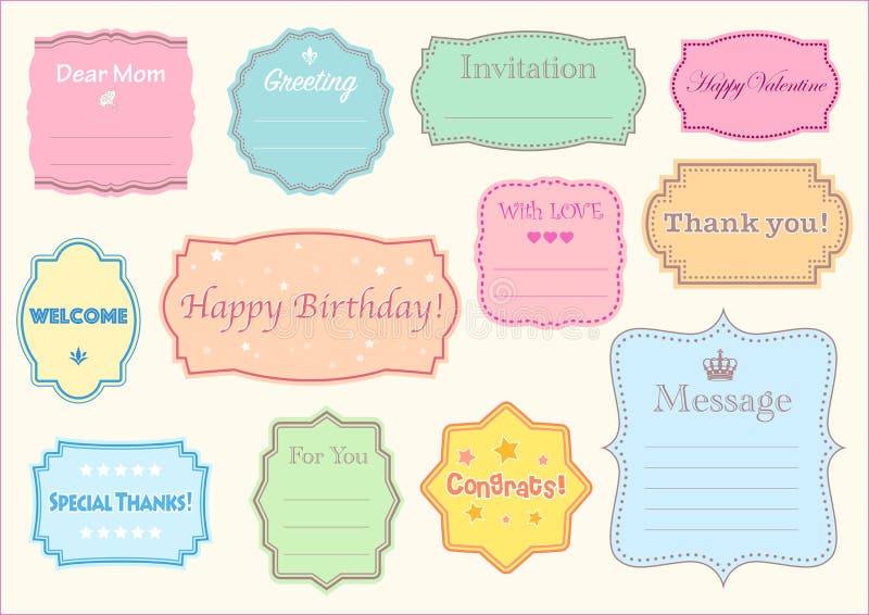 Message frame set stock vector. Illustration of invitation - 99657609 Message frame set stock vector. Illustration of invitation - 99657609