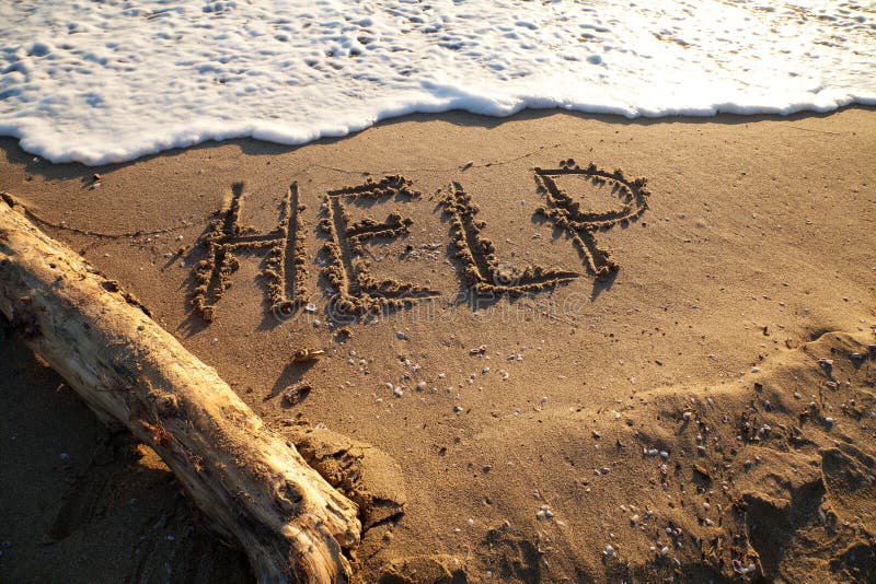 Sand Writing stock image. Image of writing, pebble, mark - 626391