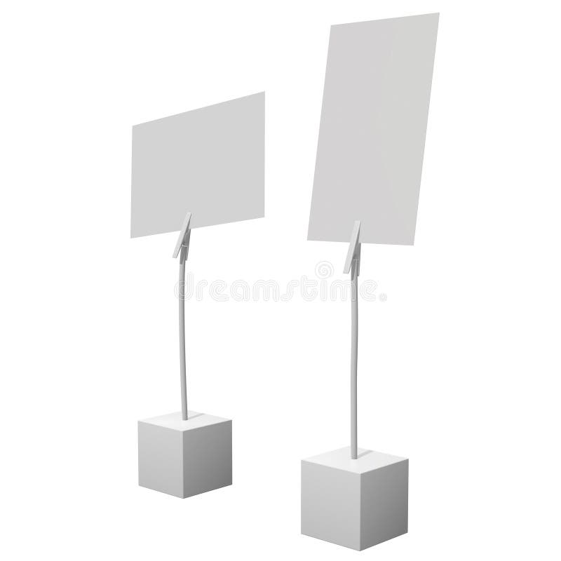 Message Holder. Card Holder with Clip and Note on Cube Base Stock ...