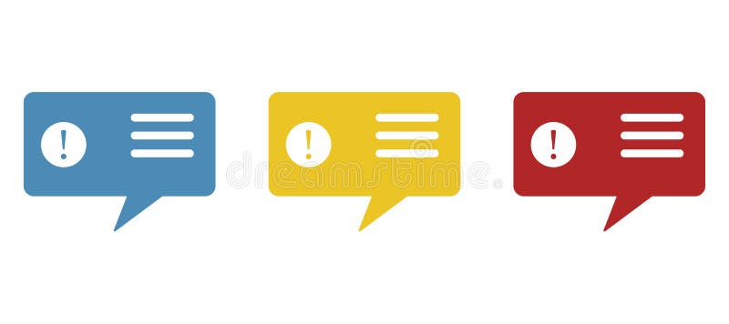 Message Icon, Alert Concept, Vector Illustration Stock Vector ...