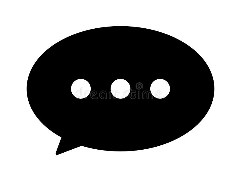 Message Icon (comment Mark) Stock Vector - Illustration of material ...
