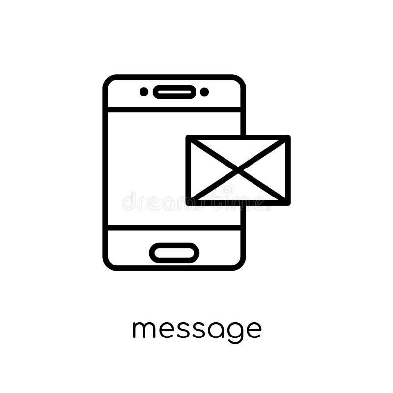 Message Icon from Communication Collection. Stock Vector - Illustration ...