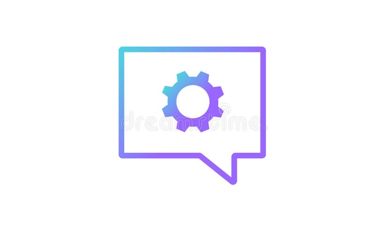 Message Icon Concept, Setting Message Icon Concept. Modern Gradient ...
