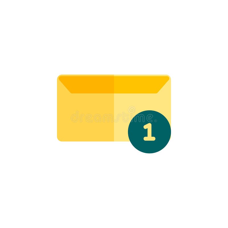 Message Icon Design Flat Style, Mail Icon, Notification Icon, Logo and ...
