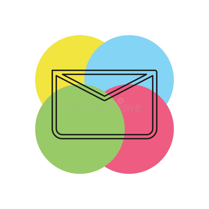Message Icon, Envelope Illustration - Vector Mail Stock Illustration ...