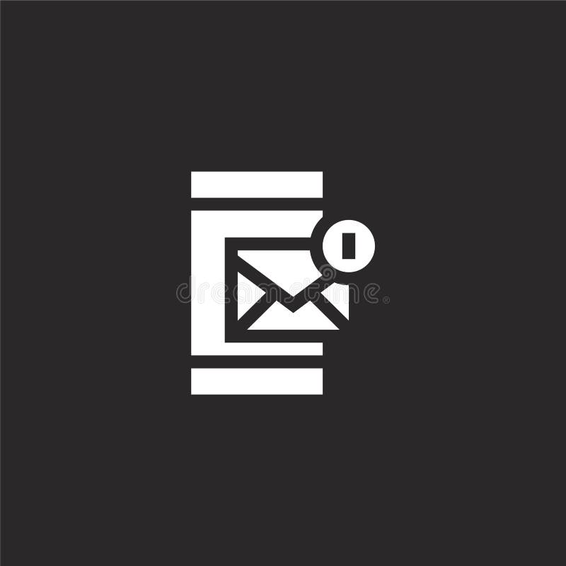 Message Icon. Filled Message Icon for Website Design and Mobile, App ...