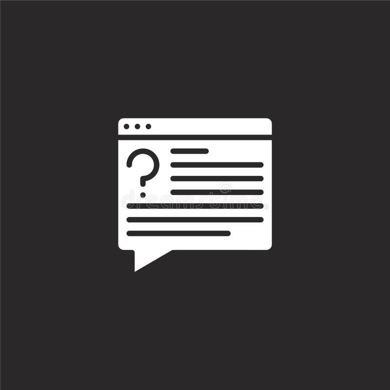 Message Icon. Filled Message Icon for Website Design and Mobile, App ...