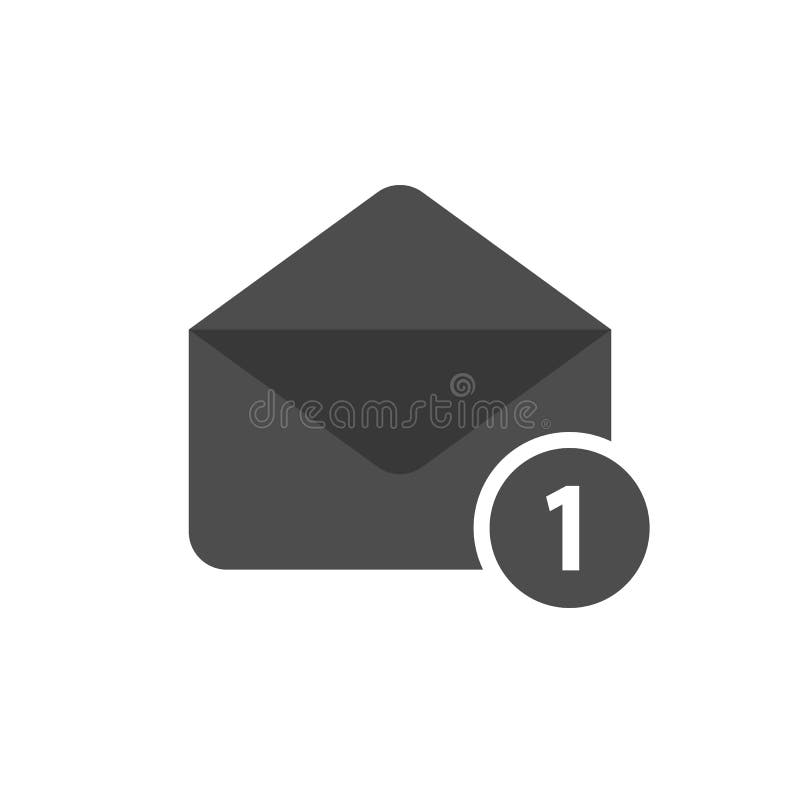 Message Icon Flat Design Isolated on White Stock Illustration ...