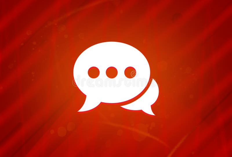 Message Icon Isolated on Abstract Red Gradient Magnificence Background ...