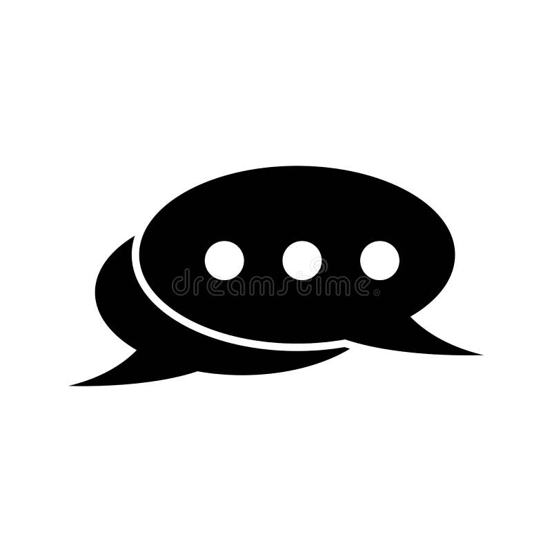 Message Icon Logo, Vector Design Stock Vector - Illustration of send ...