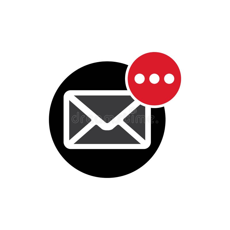 Message Icon Logo, Vector Design Stock Vector - Illustration of address ...