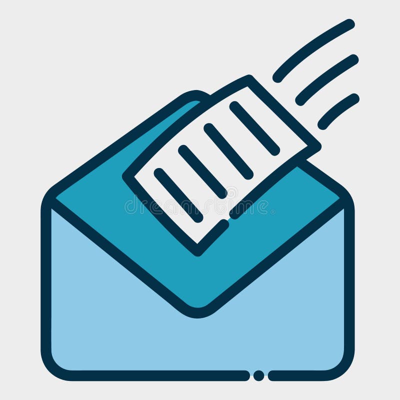 Message Icon in a Modern Style Stock Illustration - Illustration of ...