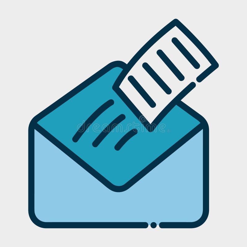 Message Icon in a Modern Style Stock Illustration - Illustration of ...