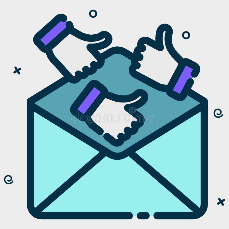 Message Icon in a Modern Style Stock Illustration - Illustration of ...