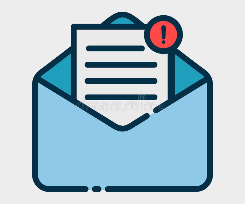 Message Icon in a Modern Style Stock Illustration - Illustration of ...