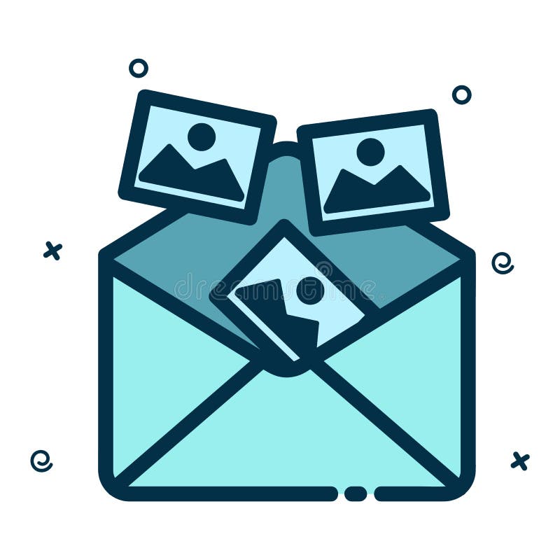 Message Icon in a Modern Style Stock Vector - Illustration of graphic ...