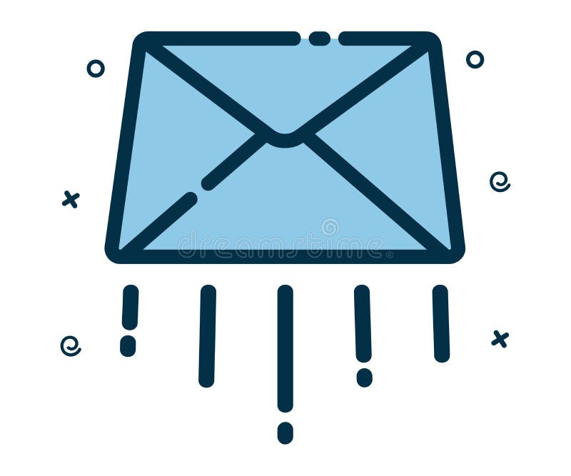 Message Icon in a Modern Style Stock Vector - Illustration of computer ...