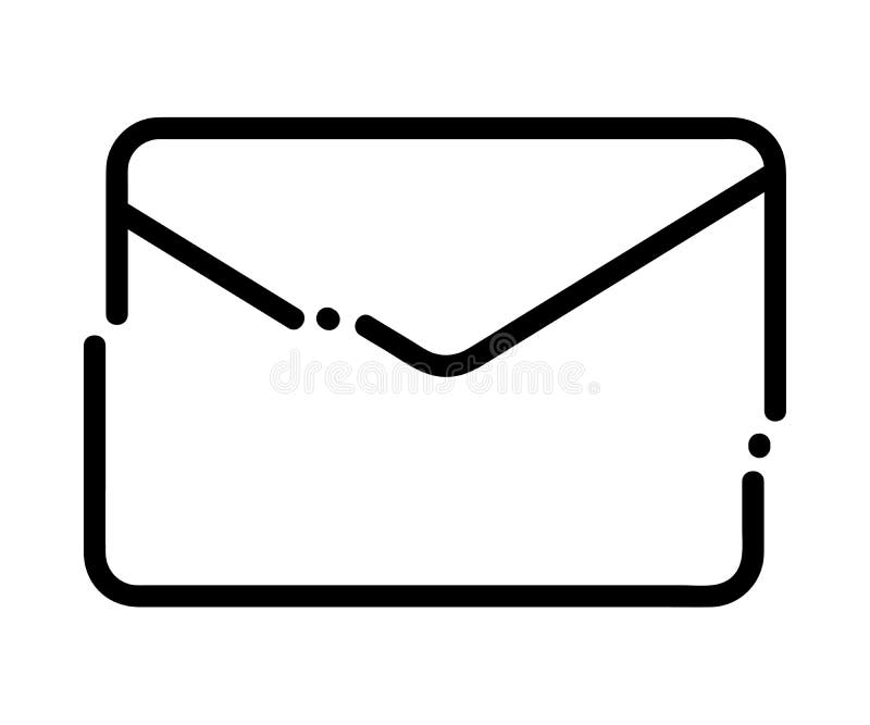 Message Icon in a Modern Style Stock Vector - Illustration of ...