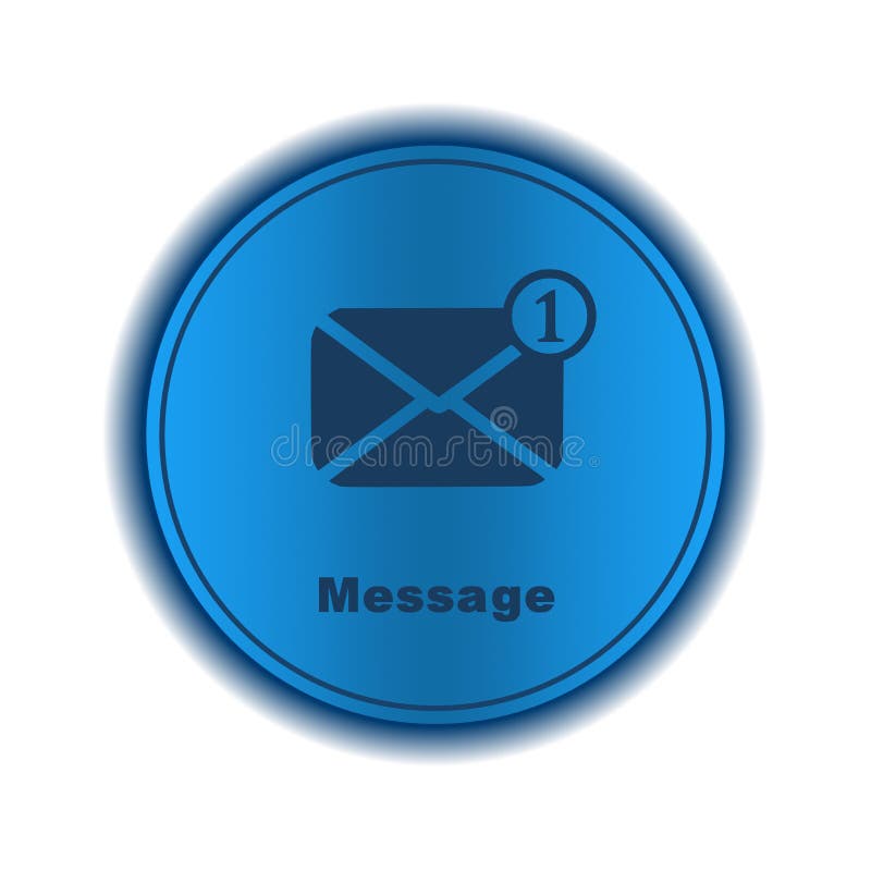 Message Icon, Sign, Illustration Stock Illustration - Illustration of ...