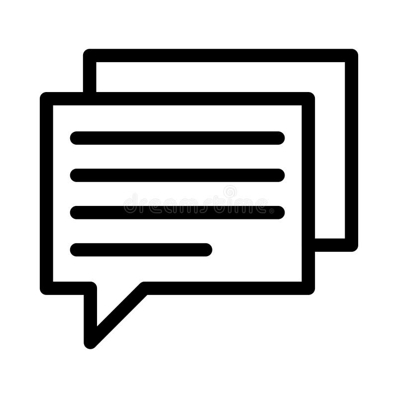 Message icon stock vector. Illustration of notification - 100736073