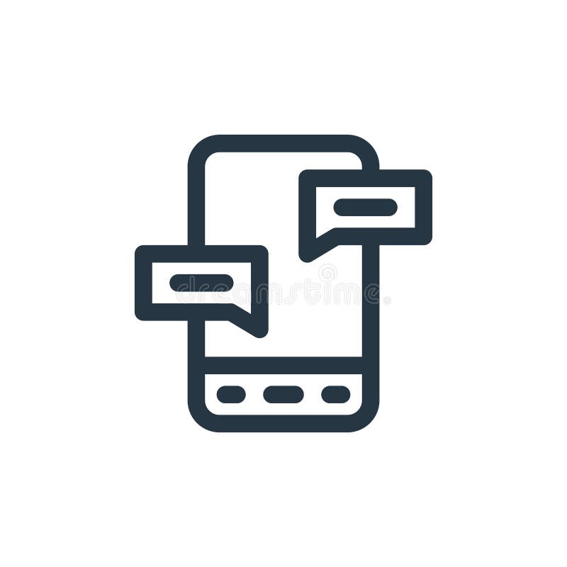 Message Icon Vector from Business Administration Concept. Thin Line ...