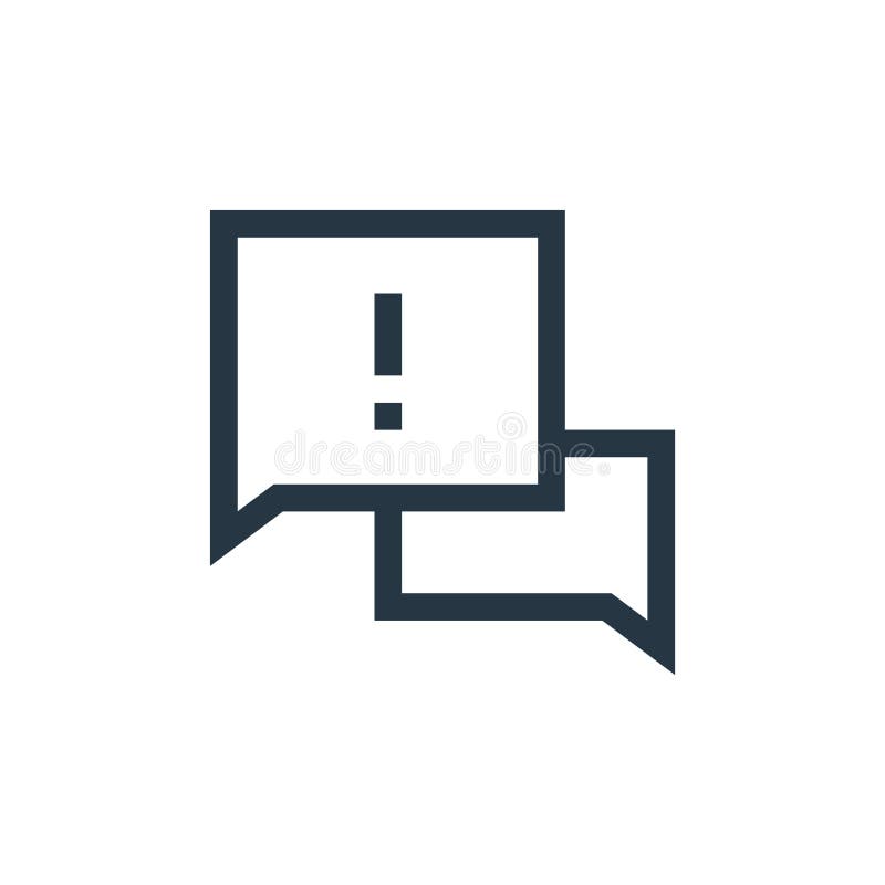 Message Icon Vector from Message Concept. Thin Line Illustration of ...