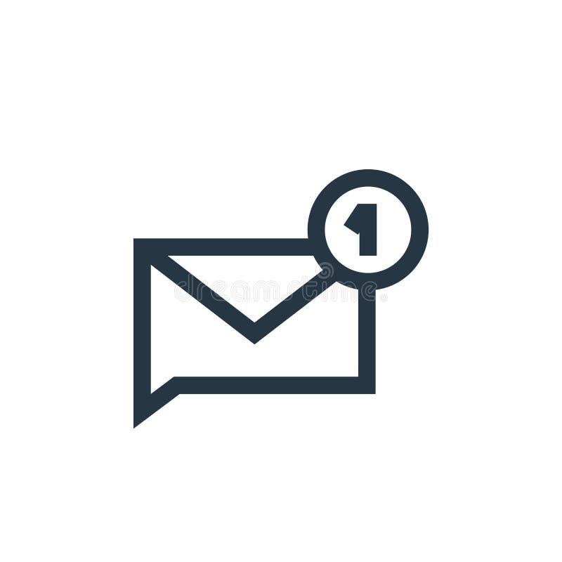 Message Icon Vector from Message Concept. Thin Line Illustration of ...