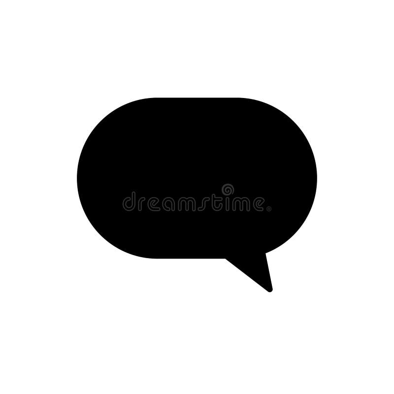 Message Icon, Vector Flat Isolated Illustration on White Stock ...