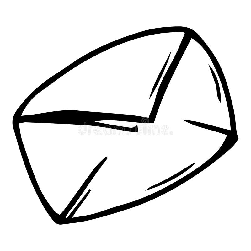 Message Icon. Vector Illustration Envelope Stock Vector - Illustration ...