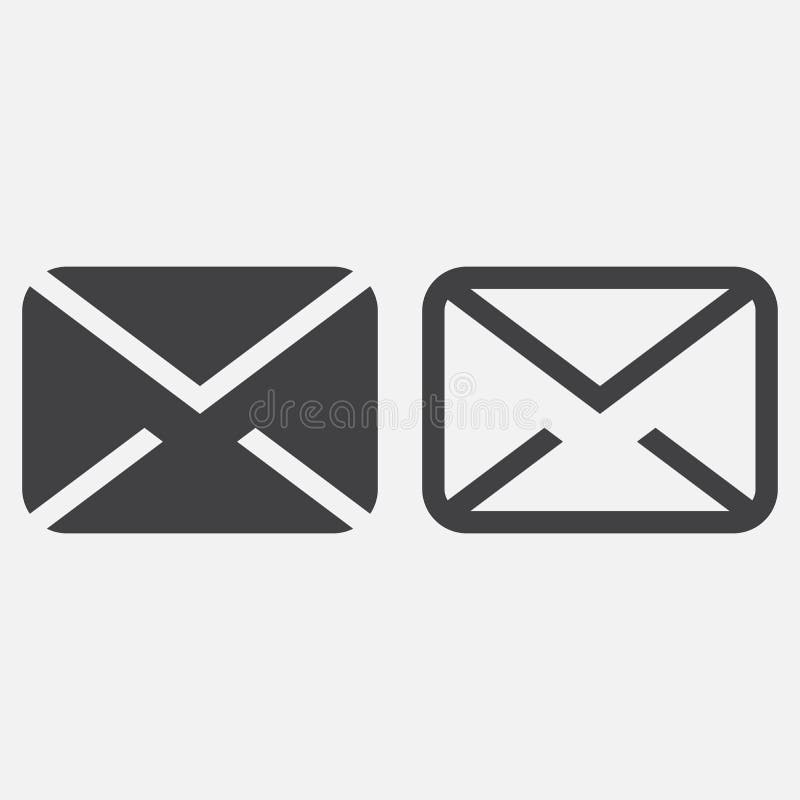 Message Icon Vector Isolated on White . Stock Vector - Illustration of ...