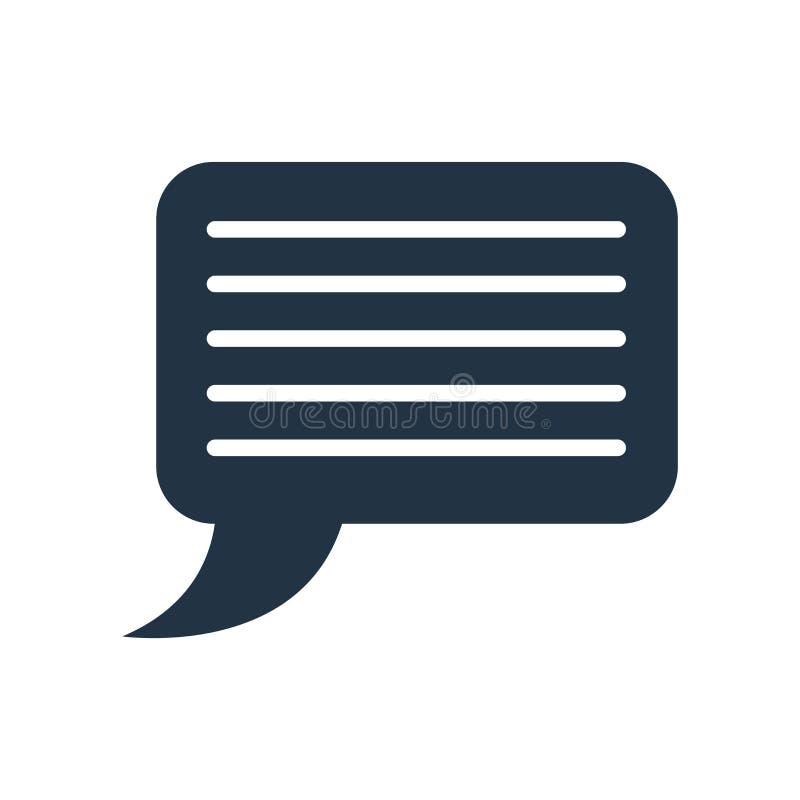 Message Icon Vector Isolated on White Background, Message Sign Stock ...
