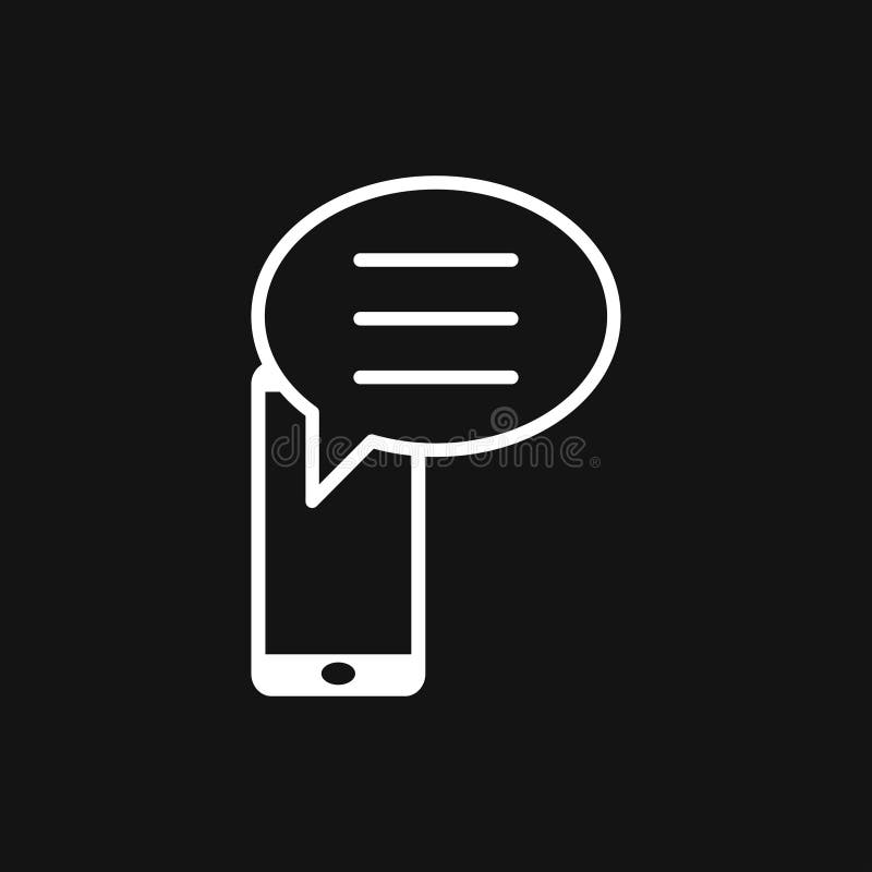 Message Icon, Vector Symbol for Design. Cat Sign Stock Illustration ...