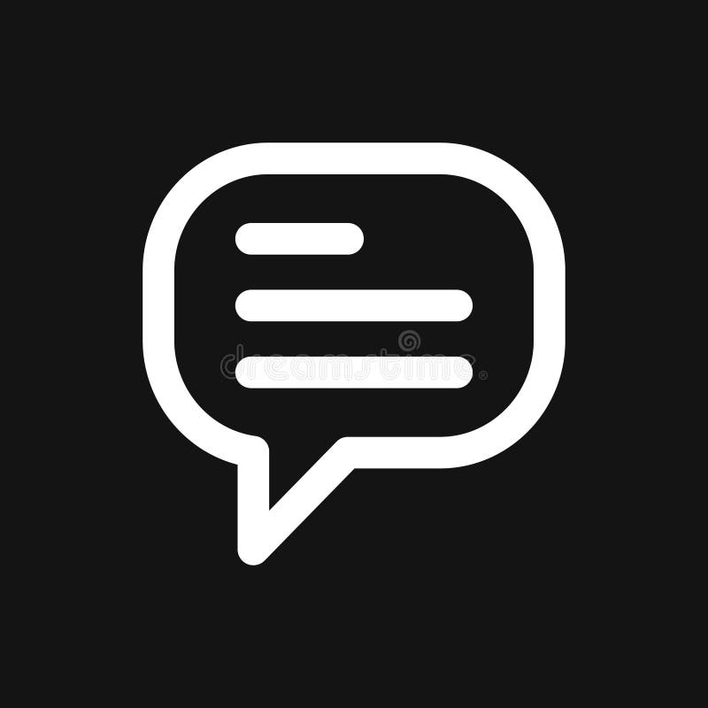 Message Icon, Vector Symbol for Design. Cat Sign Stock Illustration ...