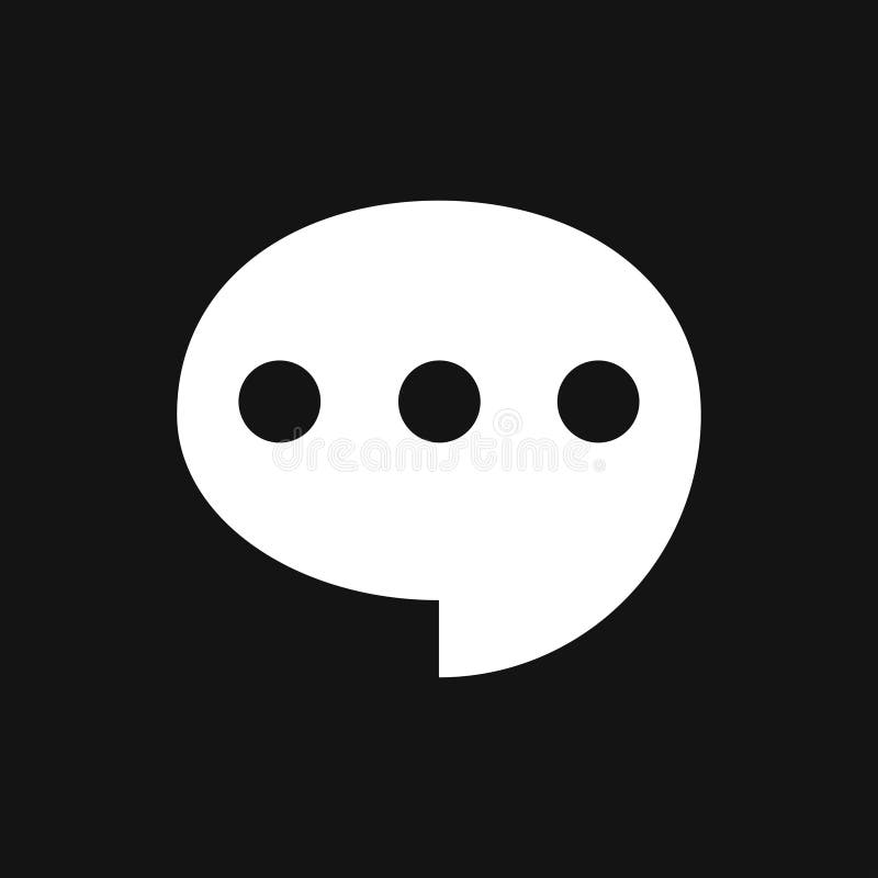 Message Icon, Vector Symbol for Design. Cat Sign Stock Illustration ...